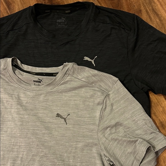 Puma | Shirts | Puma Mens Black And Gray Tshirt Set Of 2 | Poshmark